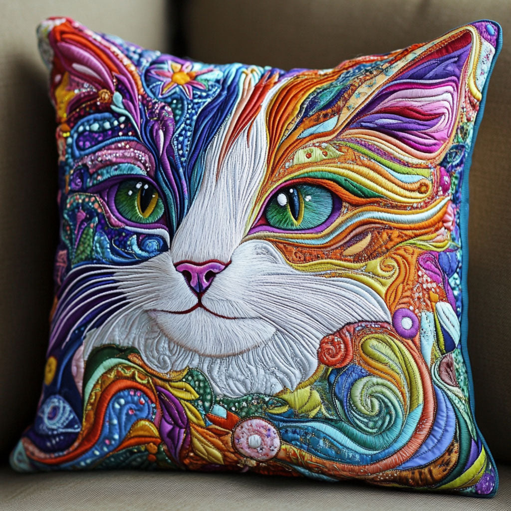 Radiant Cat Art Quilted Pillow Case NCU0NT6270 – Vantique