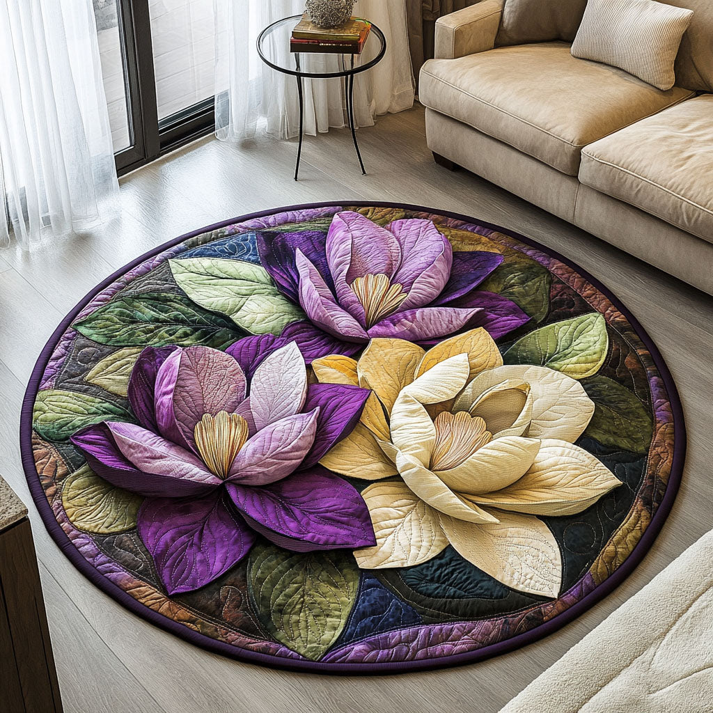 Radiant Magnolia Quilted Round Mat NCU0PT3631 – Vantique