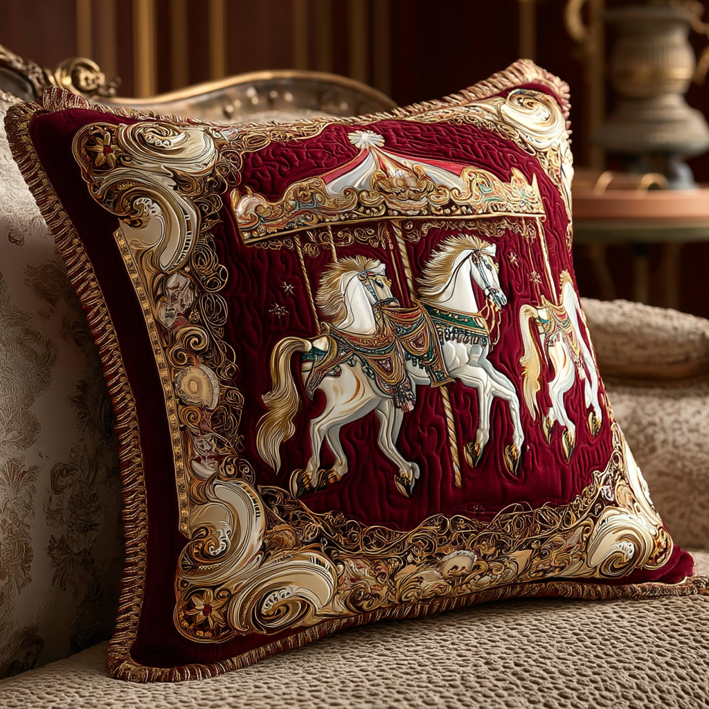 Regal Merry-Go-Round Quilted Pillow Case NCU0HH863 – Vantique