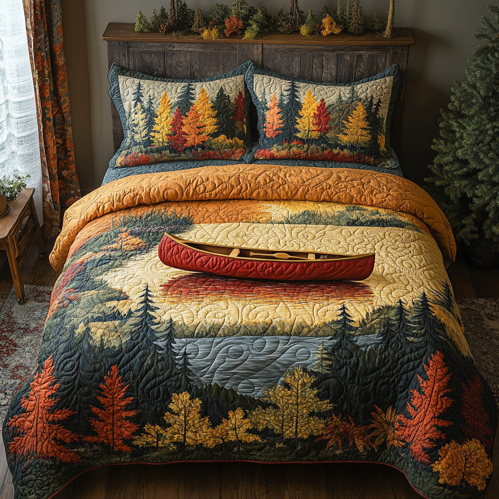 River Glide 3-Piece Quilted Bedding Set NCU0DV7851 – Vantique