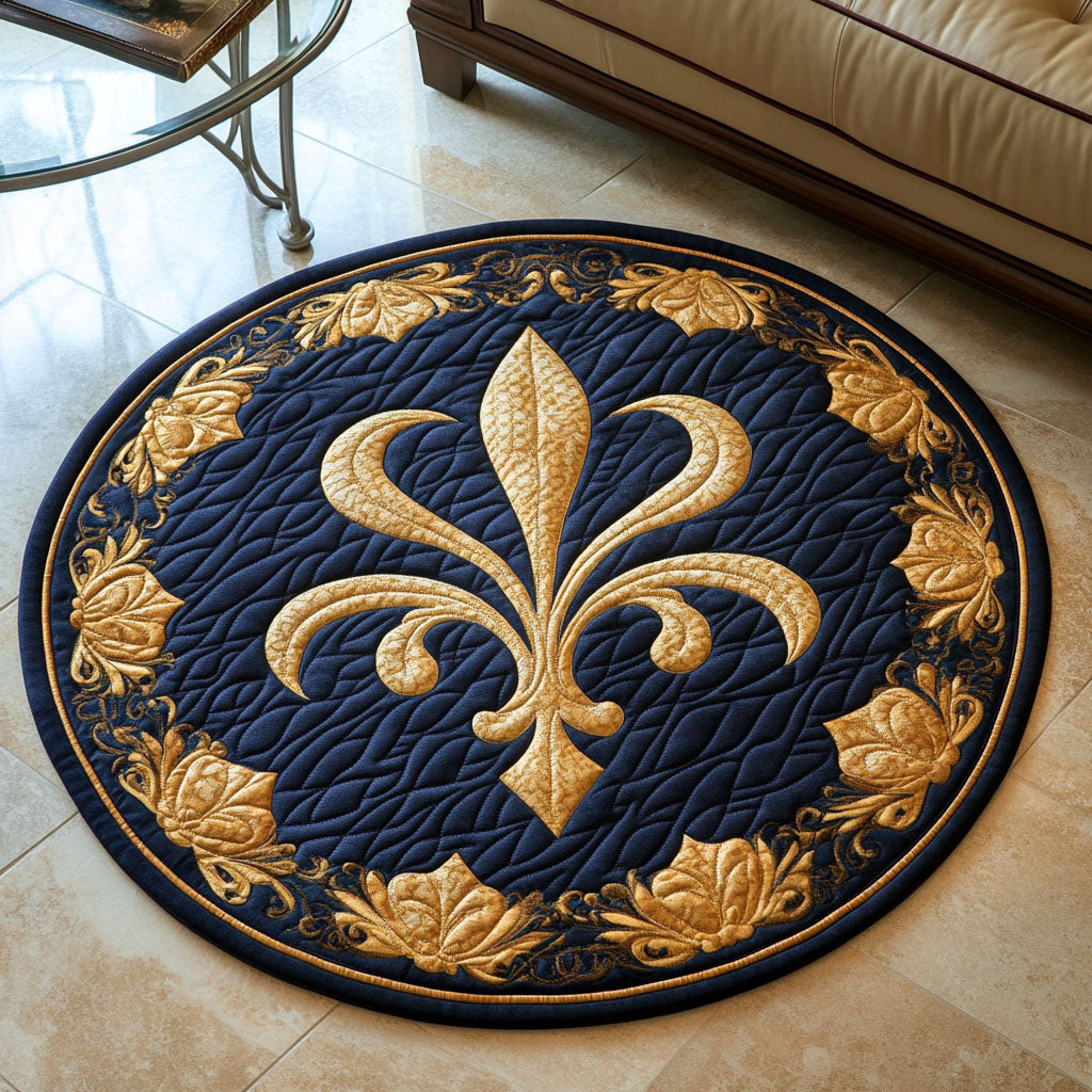 Royal Elegance Quilted Round Mat NCU0PT3623 – Vantique