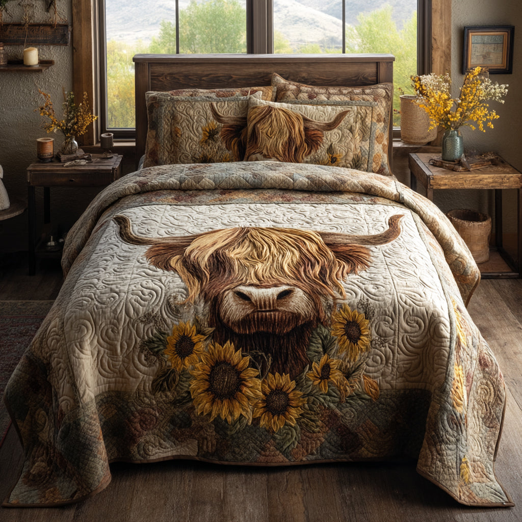 Rustic Highland 3-Piece Quilted Bedding Set NCU0DV8866 – Vantique
