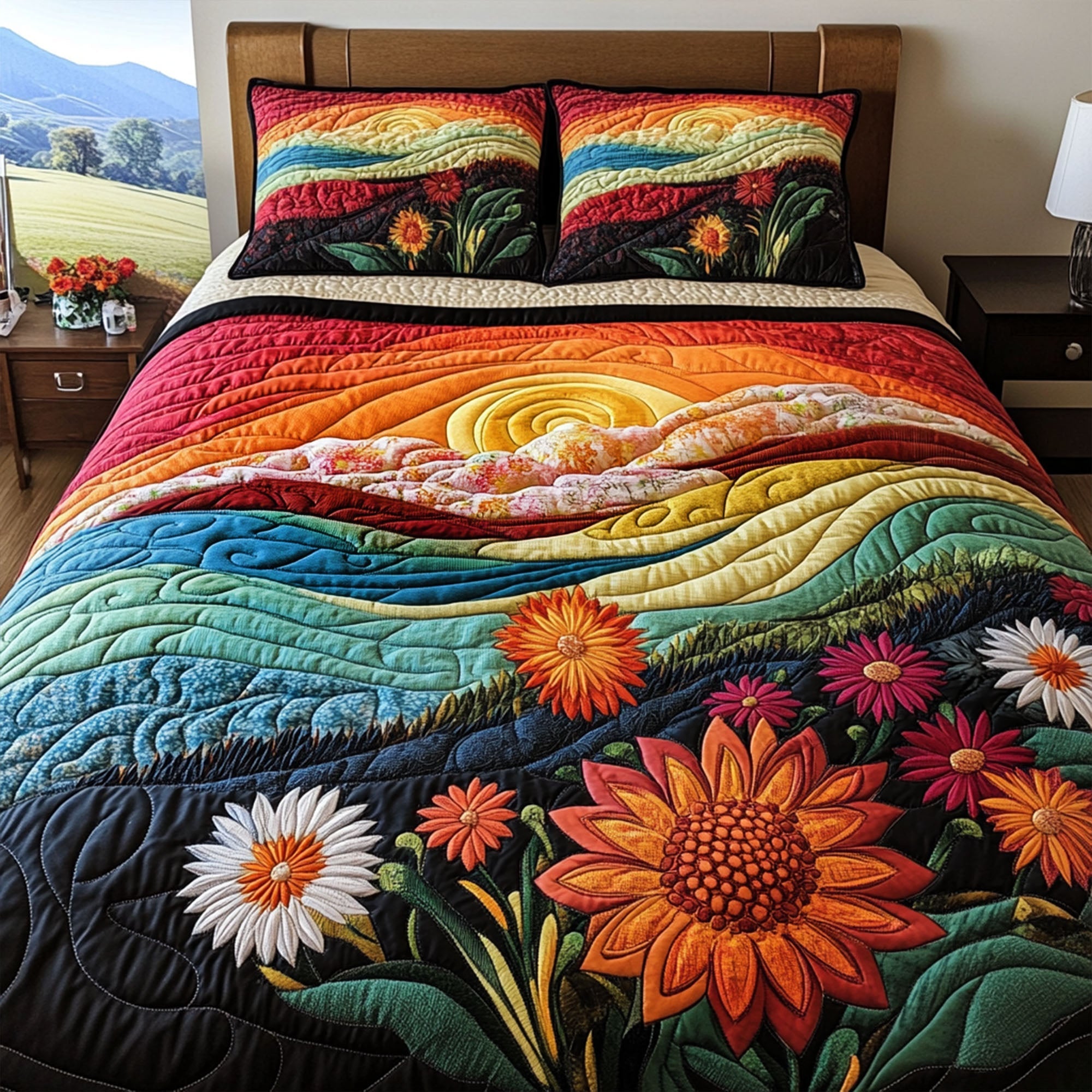 Rustic Pathways 3-Piece Quilted Bedding Set NCU0PT7758 – Vantique