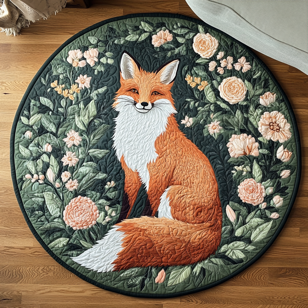 Rustic Whimsy Quilted Round Mat NCU0VH4882 – Vantique