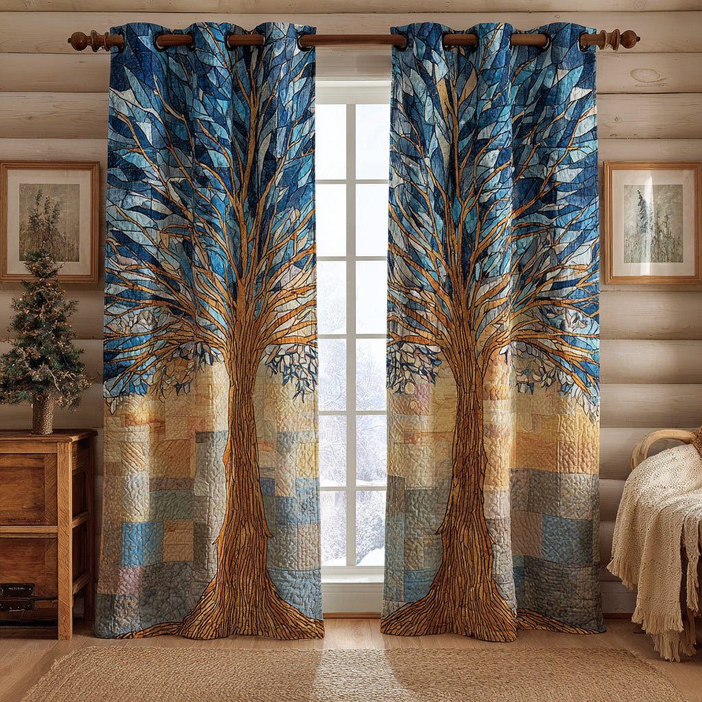 Sacred Roots Quilted Curtains NCU0DV8659 – Vantique