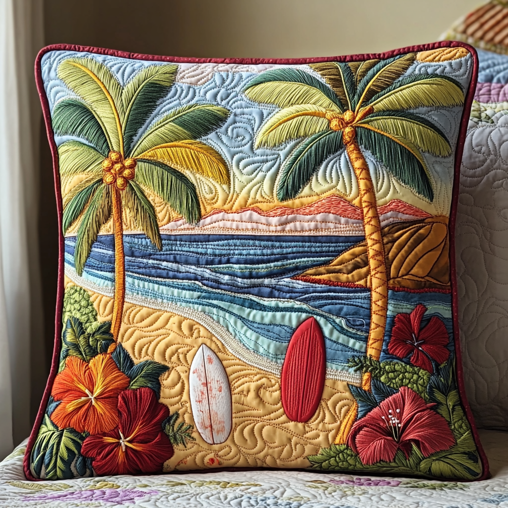 Sandy Toes Quilted Pillow Case NCU0DV4401 – Vantique