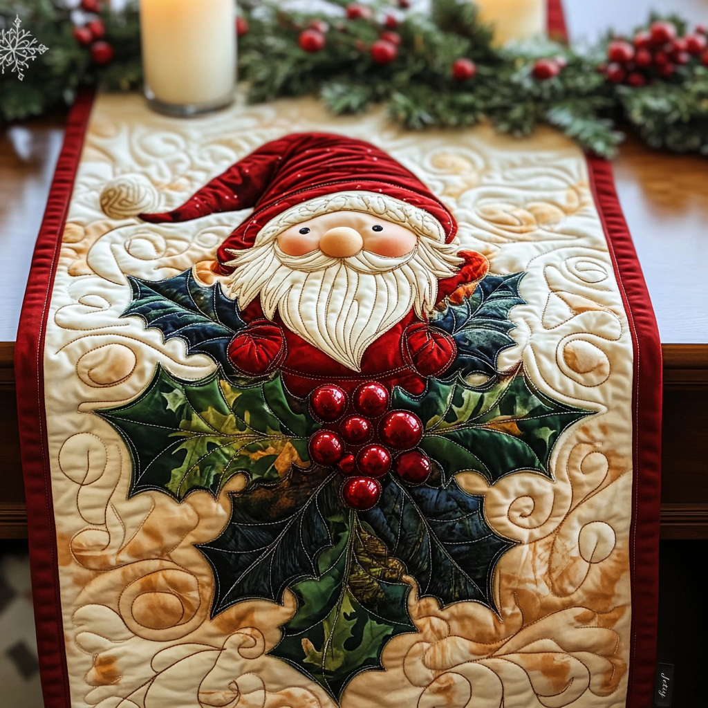 Santa Charm Quilted Table Runner NCU0VH449 – Vantique