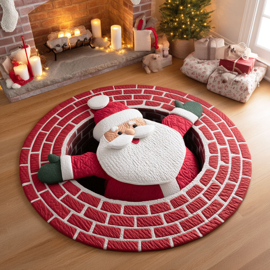 Santa Magic Quilted Round Mat NCU0TD342 – Vantique