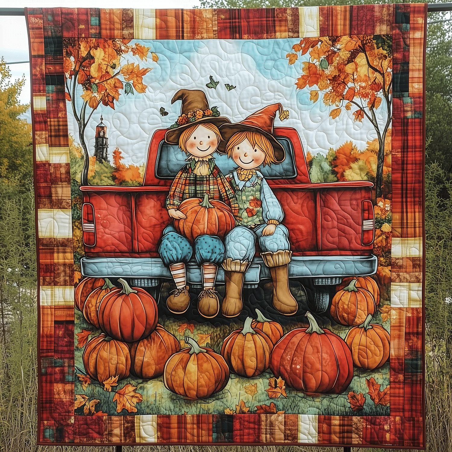Scarecrow Secrets Quilted Blanket NCU0TH1839 – Vantique
