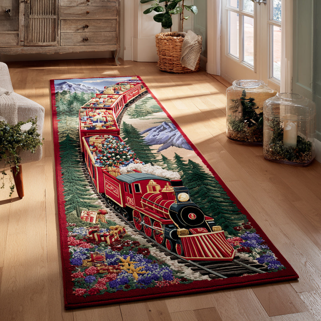 Scenic Christmas Train Runner Carpet NCU0HH966 – Vantique