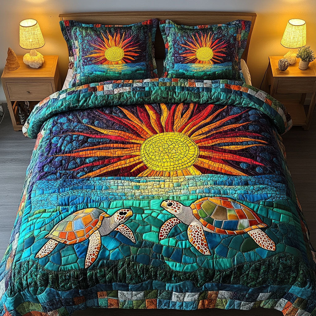 Sea Guardian 3-Piece Quilted Bedding Set NCU0PT3542 – Vantique