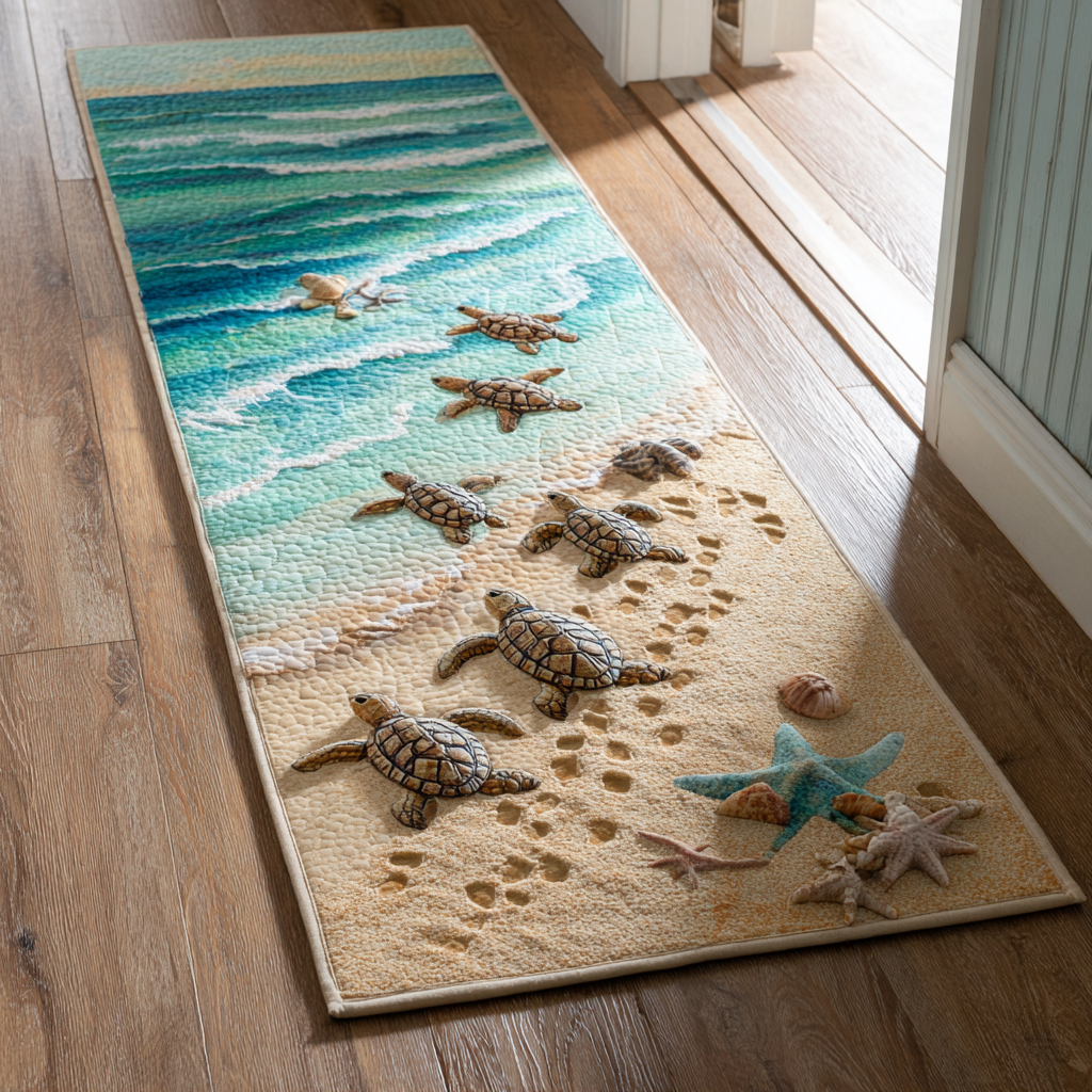 Sea Turtle Runner Carpet NCU0DK10876 – Vantique