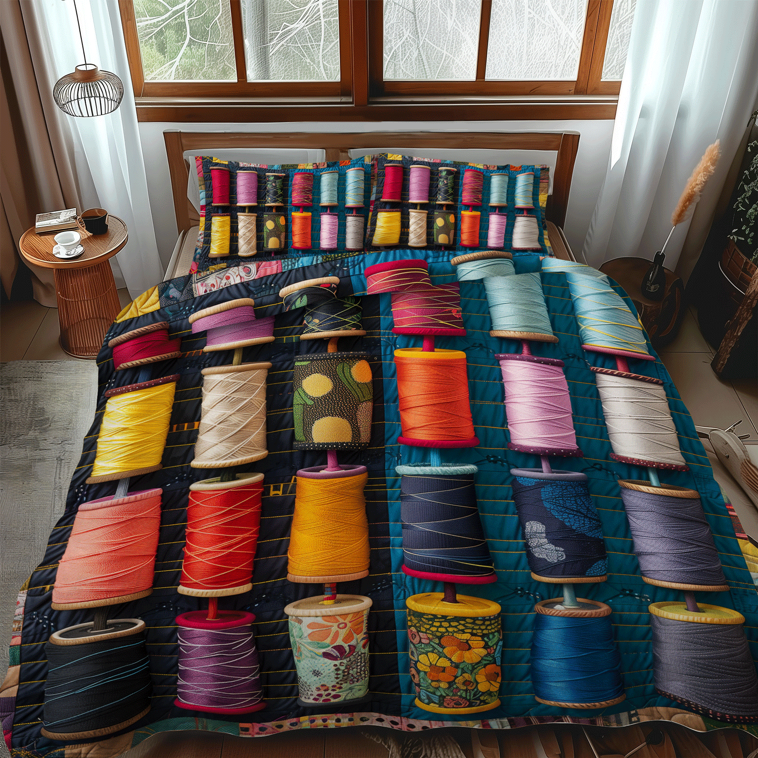 Sewing Studio 3-Piece Quilted Bedding Set NCU0TH1297 – Vantique