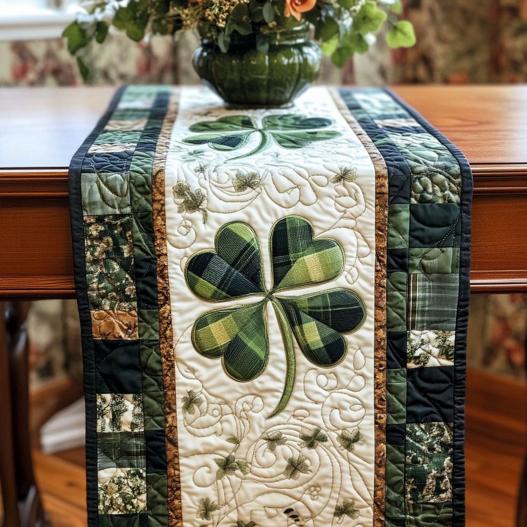 Shamrock Serenity Quilted Table Runner NCU0NT3353 – Vantique