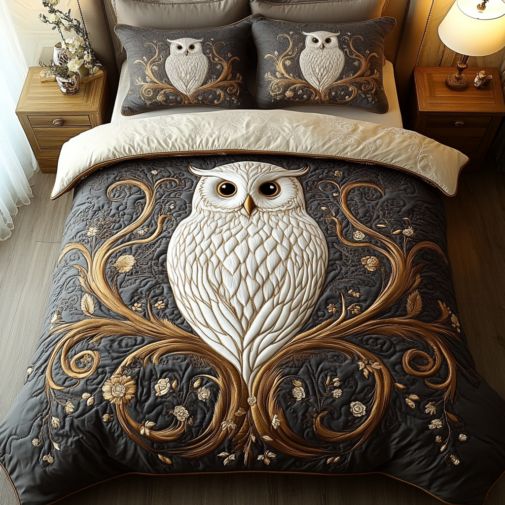 Silent Flyer 3-Piece Quilted Bedding Set NCU0DK3467 – Vantique