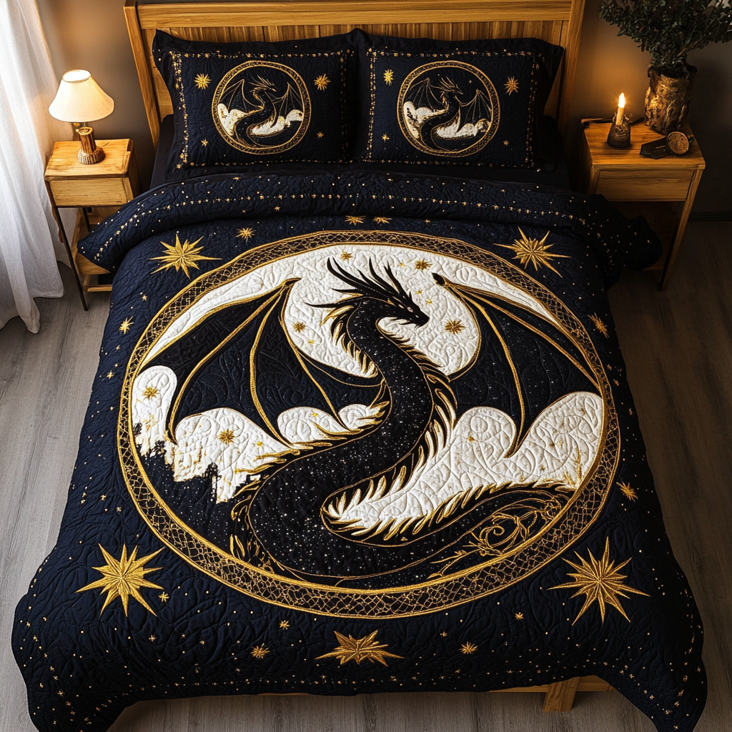 Skyborn Fury 3-Piece Quilted Bedding Set NCU0DK4844 – Vantique