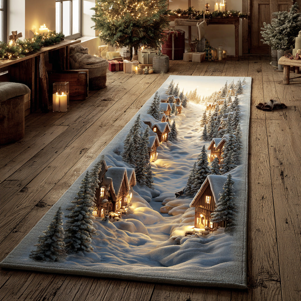 Snow Bloom Village Runner Carpet NCU0TD1683 – Vantique