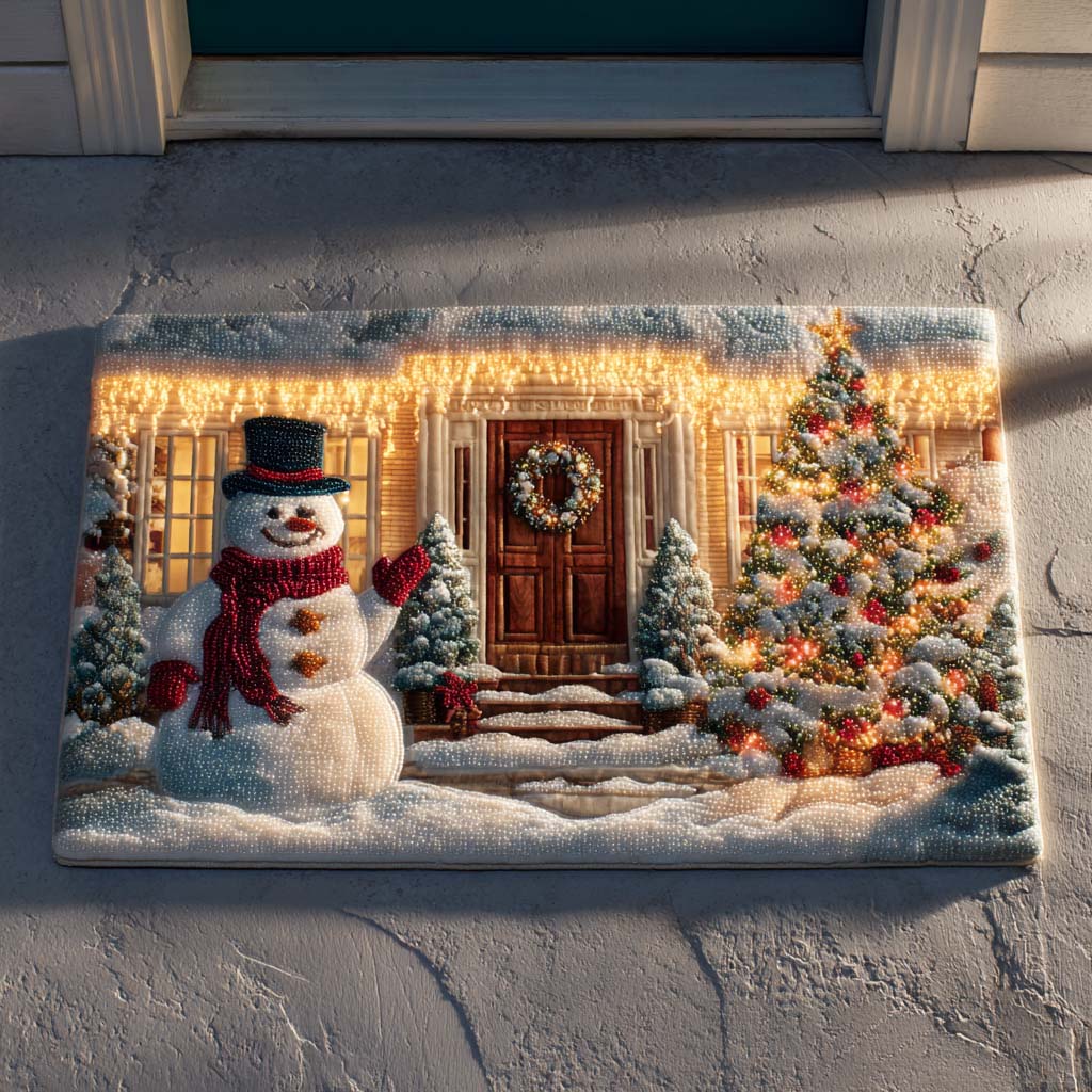Snowman House Doormat NCU0NT10780 – Vantique