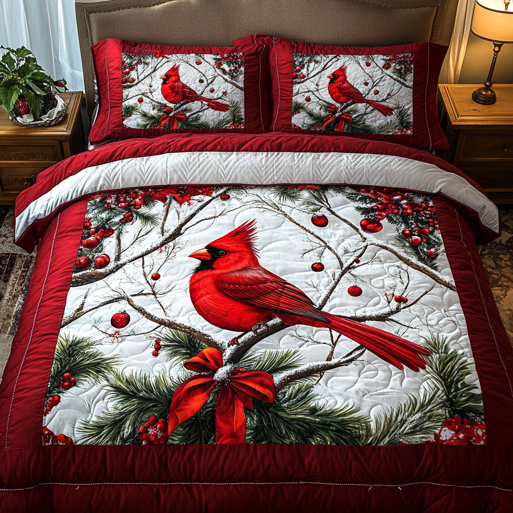 Snowy Perch Quilted Bedding Set NCU0VH043 – Vantique
