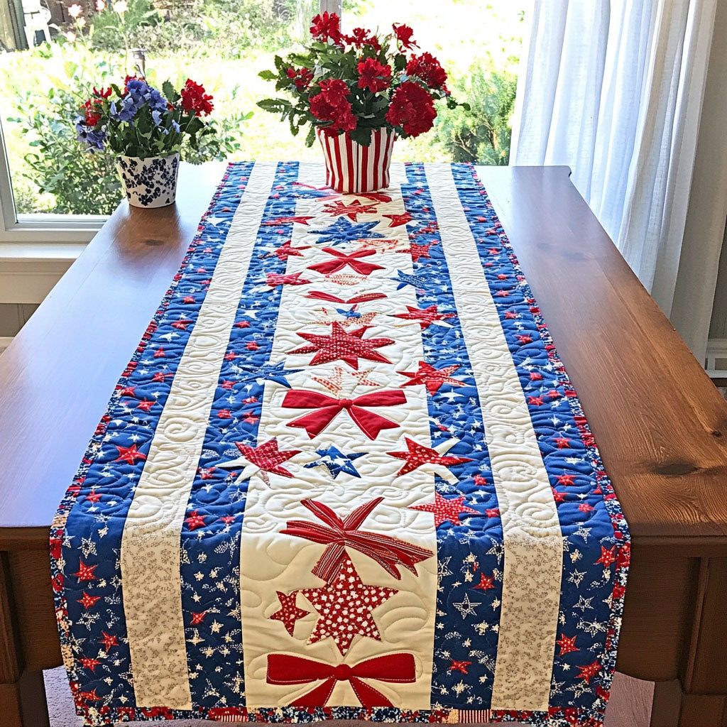 Star-Spangled Style Quilted Table Runner NCU0PT3394 – Vantique