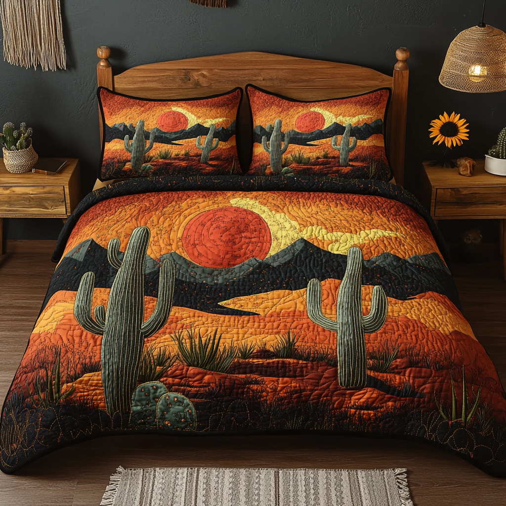 Star Desert 3-Piece Quilted Bedding Set NCU0VL1703 – Vantique