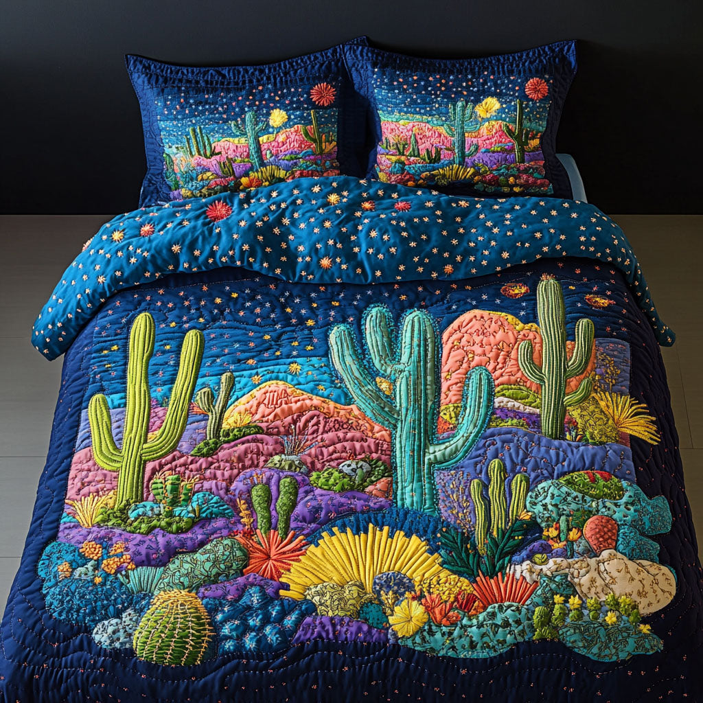 Starry Desert 3-Piece Quilted Bedding Set NCU0NT5324 – Vantique