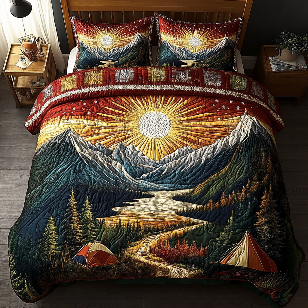 Starry Night 3-Piece Quilted Bedding Set NCU0DK5517 – Vantique