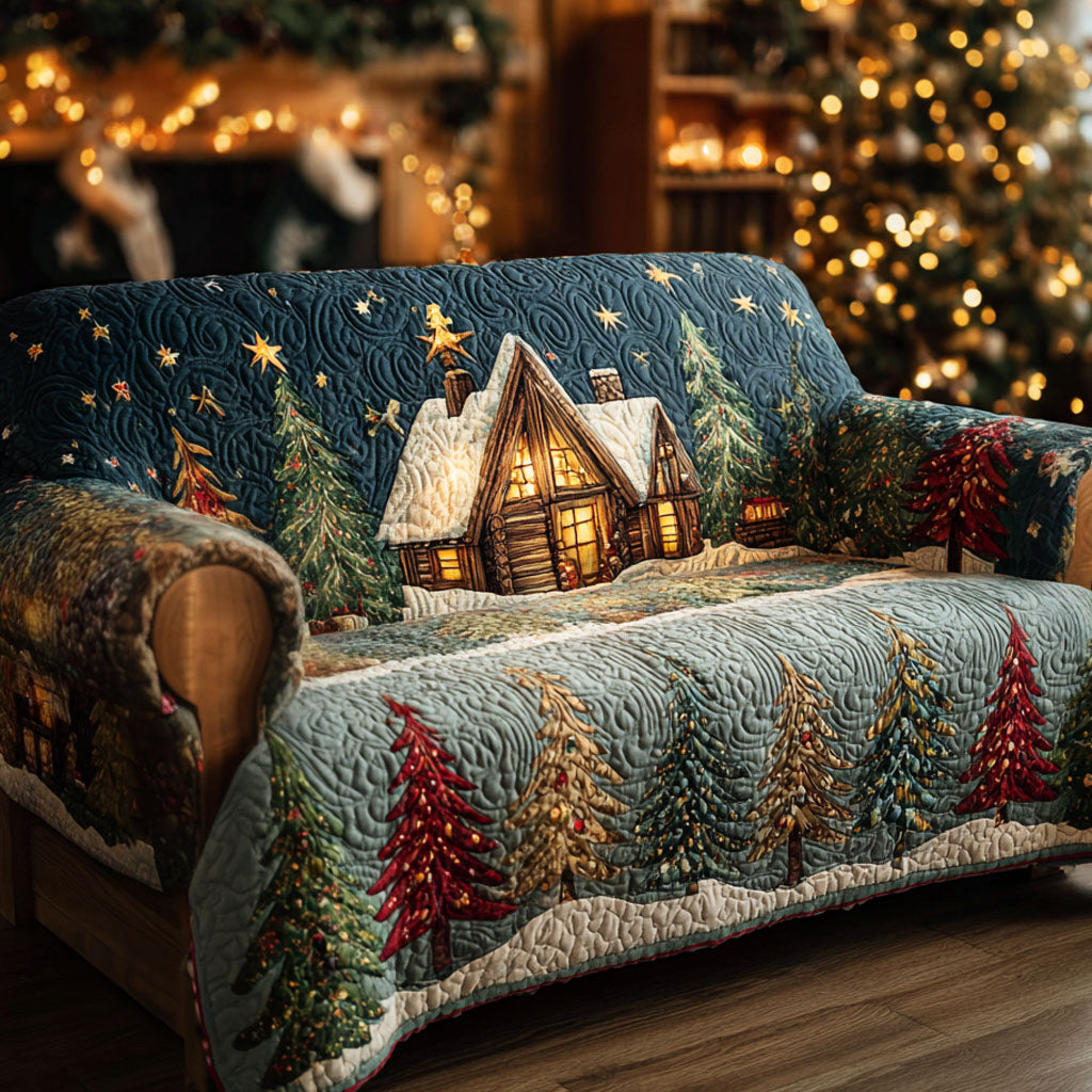 Starry Night Cabin Quilted Sofa Cover NCU0TV879 – Vantique