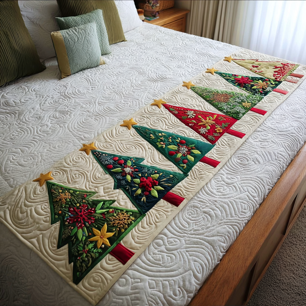 Starry Night Quilted Bed Runner NCU0DK10113 – Vantique