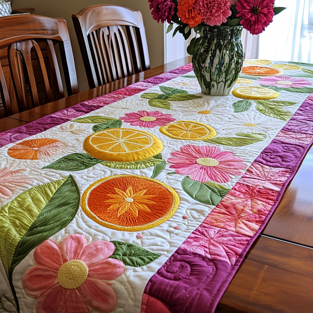 Summer Spread Quilted Table Runner NCU0VL2513 – Vantique