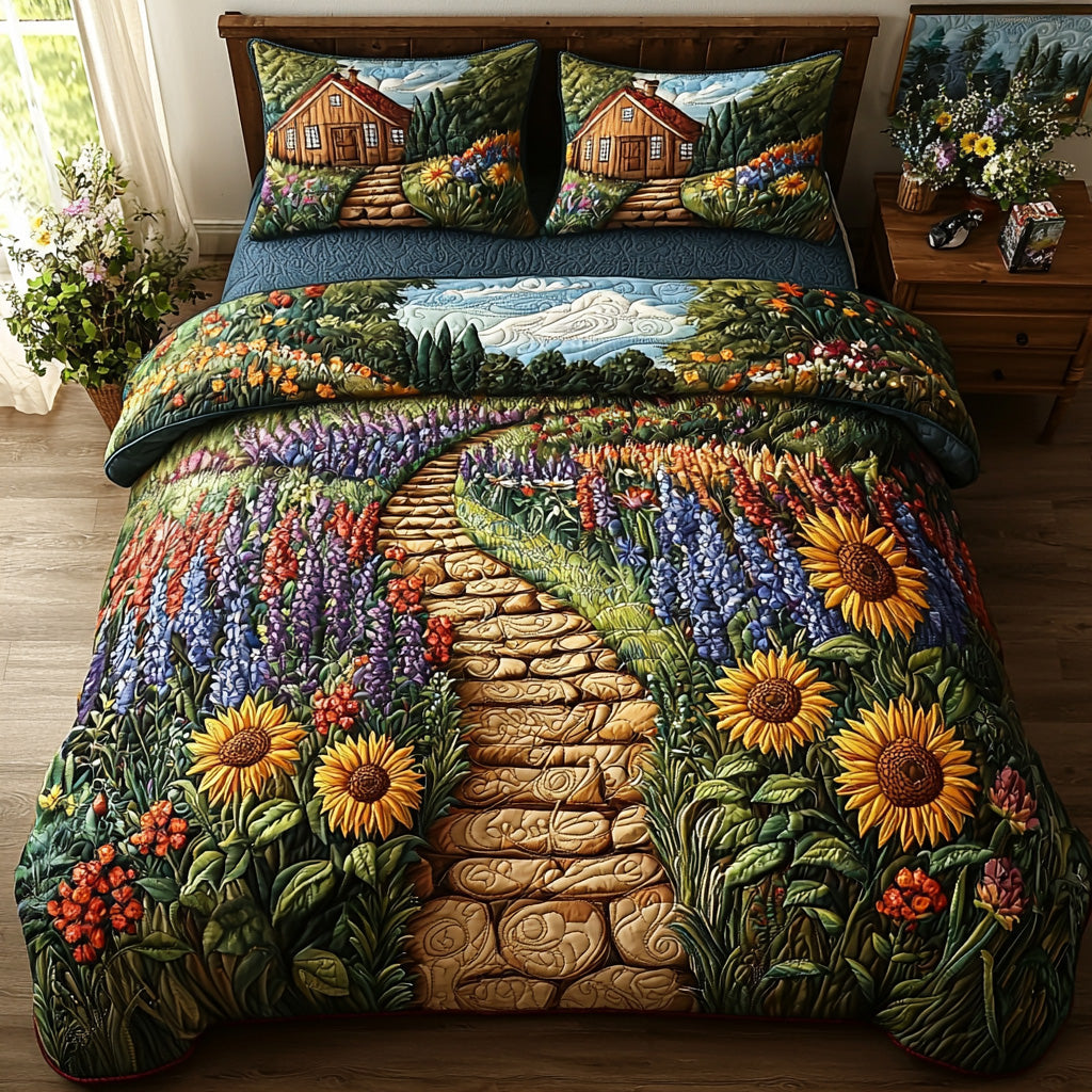 Sunny Daze 3-Piece Quilted Bedding Set NCU0DV6698 – Vantique