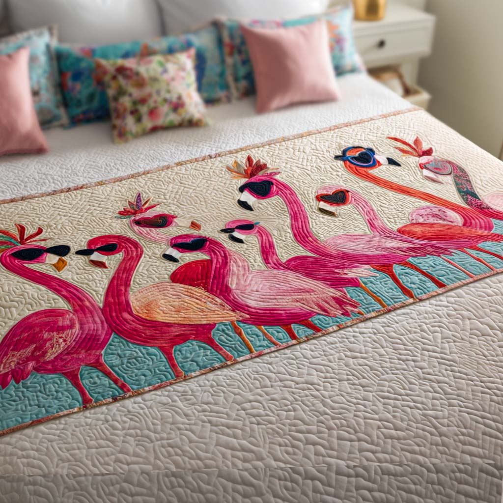 Sunny Flock Quilted Bed Runner NCU0NT10318 – Vantique