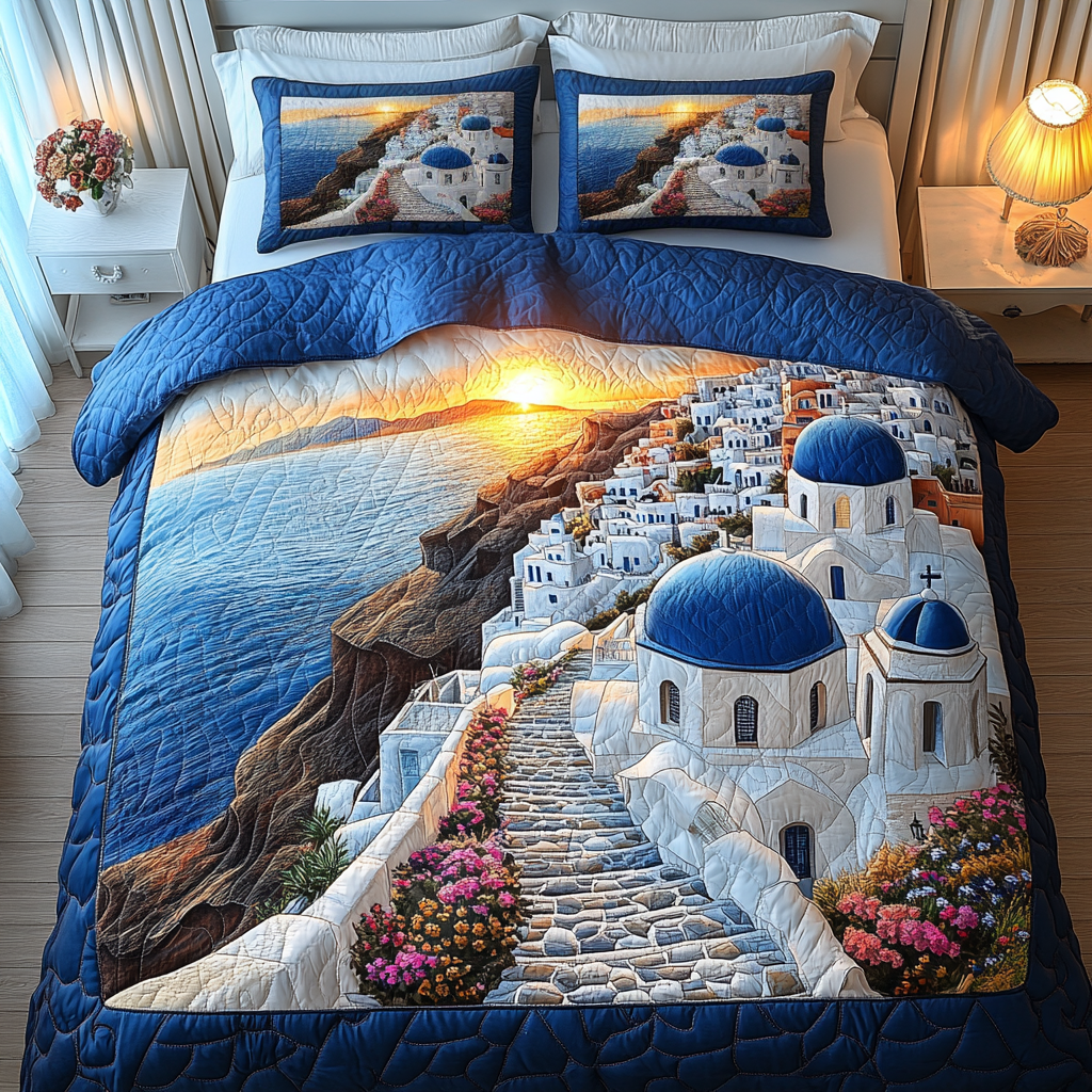 Sunny Shores 3-Piece Quilted Bedding Set NCU0DK8029 – Vantique