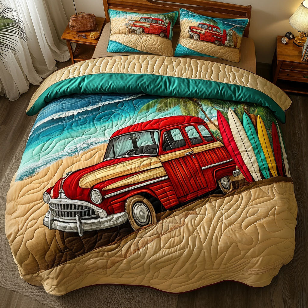 Sunny Shores 3-Piece Quilted Bedding Set NCU0NT5277 – Vantique