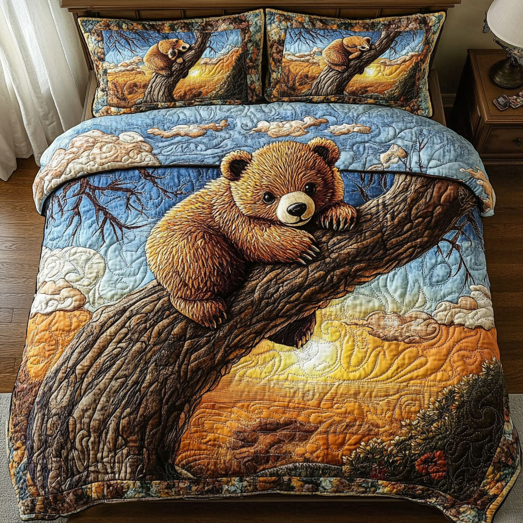 Sunset Cub 3-Piece Quilted Bedding Set NCU0NT3868 – Vantique