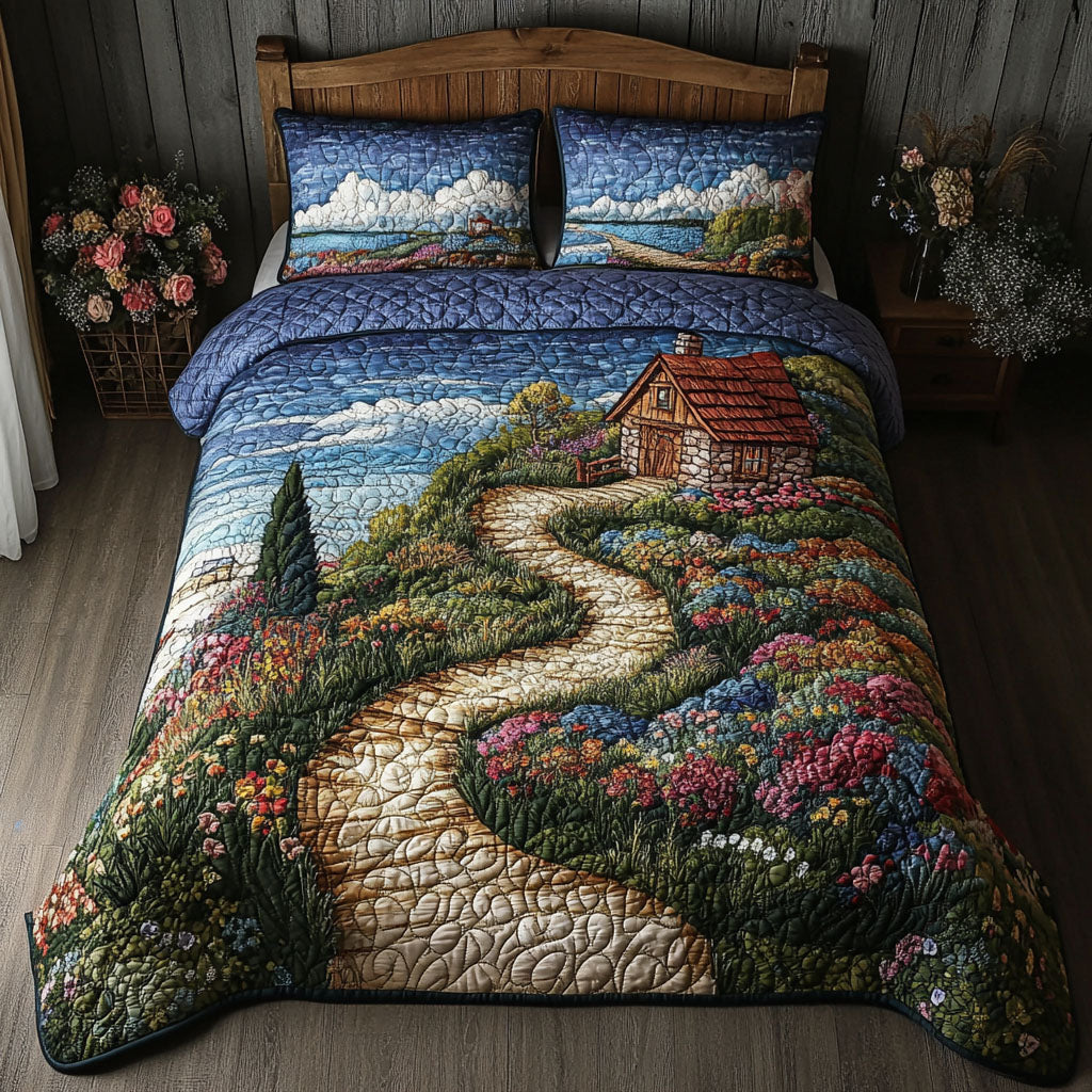 The Road Home 3-Piece Quilted Bedding Set NCU0PT4293 – Vantique