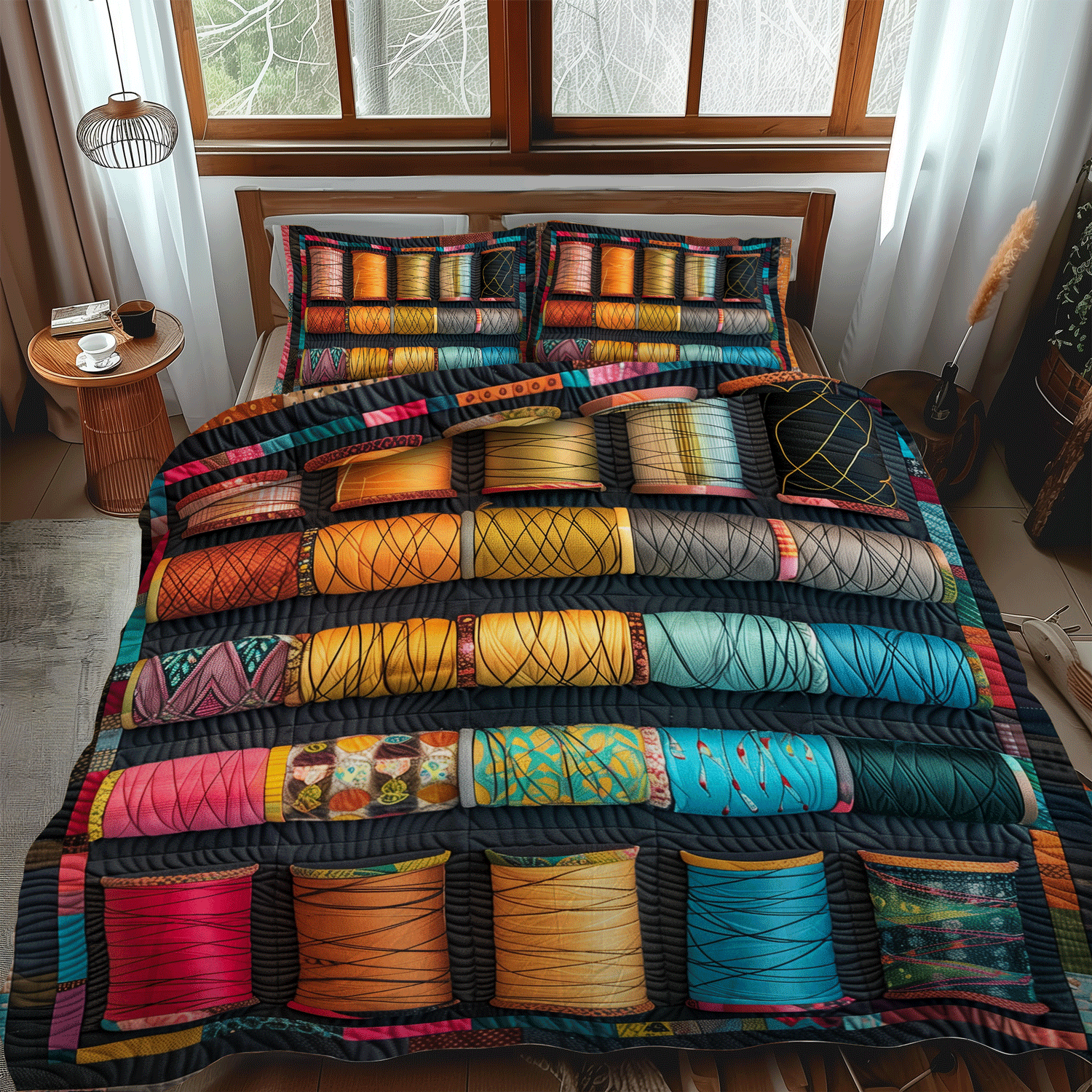 Threads of Joy 3-Piece Quilted Bedding Set NCU0TH1300 – Vantique