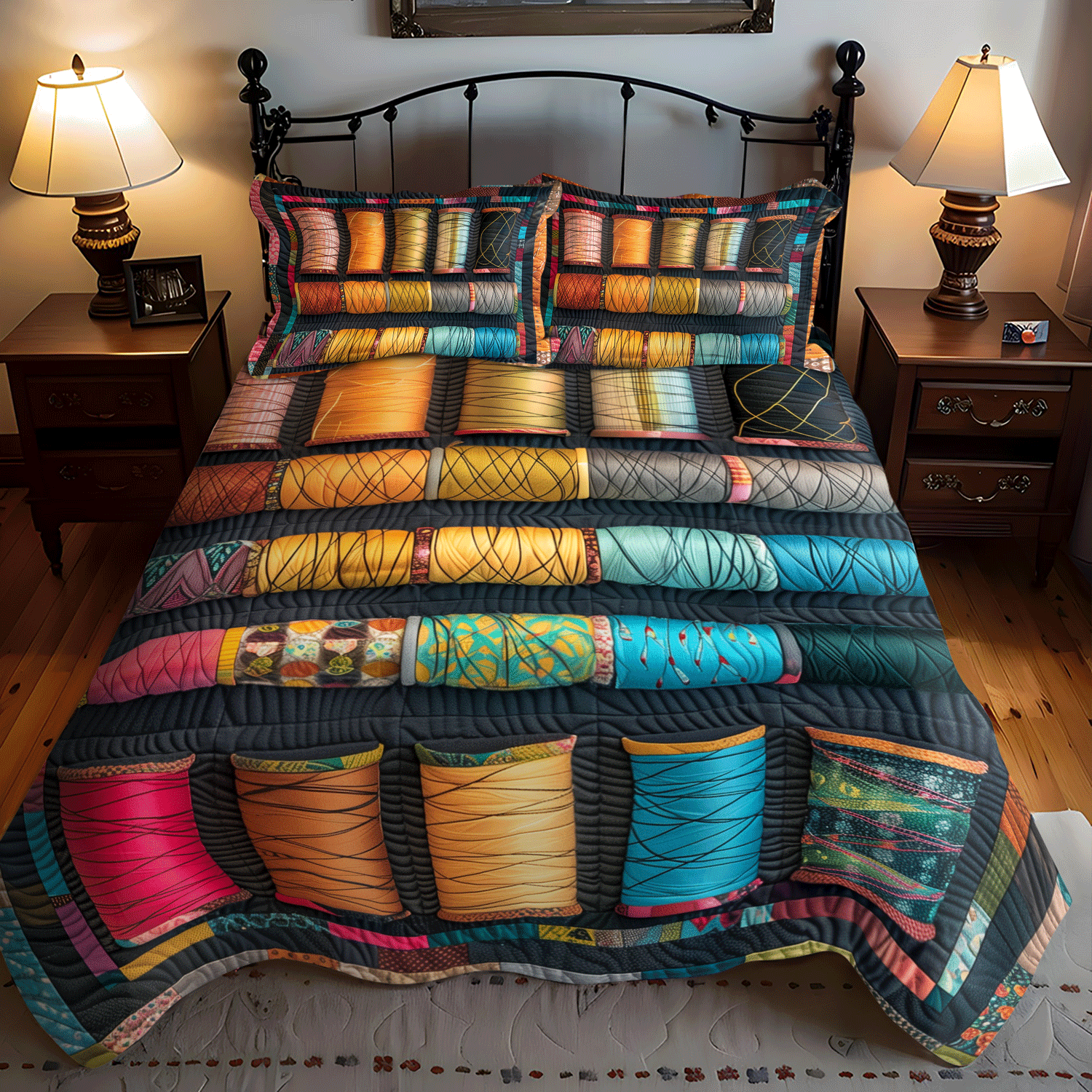 Threads of Joy 3-Piece Quilted Bedding Set NCU0TH1300 – Vantique