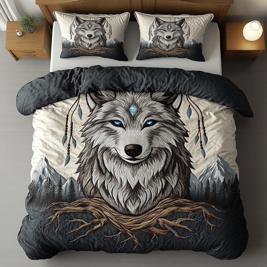 Timber Spirit 3-Piece Quilted Bedding Set NCU0DK3459 – Vantique