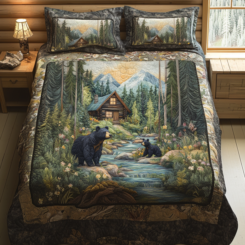 Timber Trails 3-Piece Quilted Bedding Set NCU0DV2710 – Vantique
