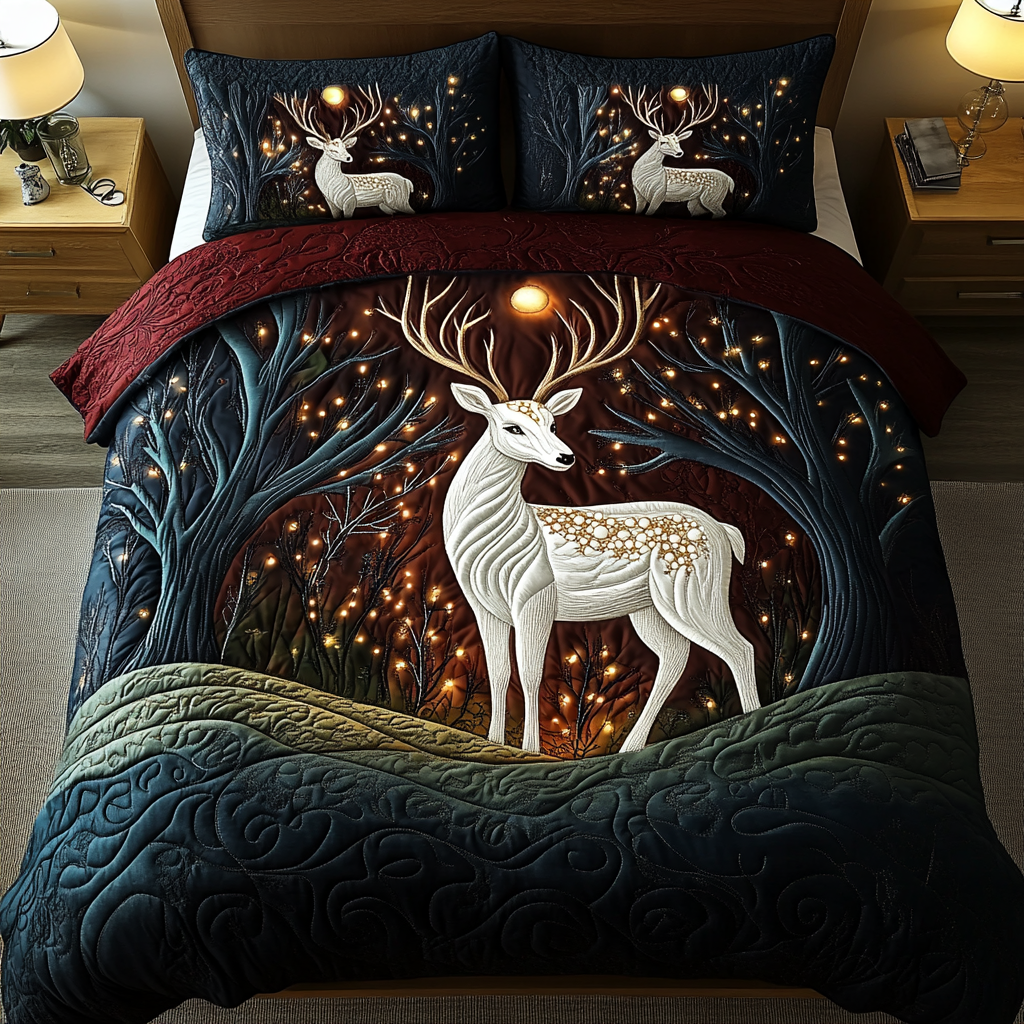 Timeless Buck 3-Piece Quilted Bedding Set NCU0DK3328 – Vantique