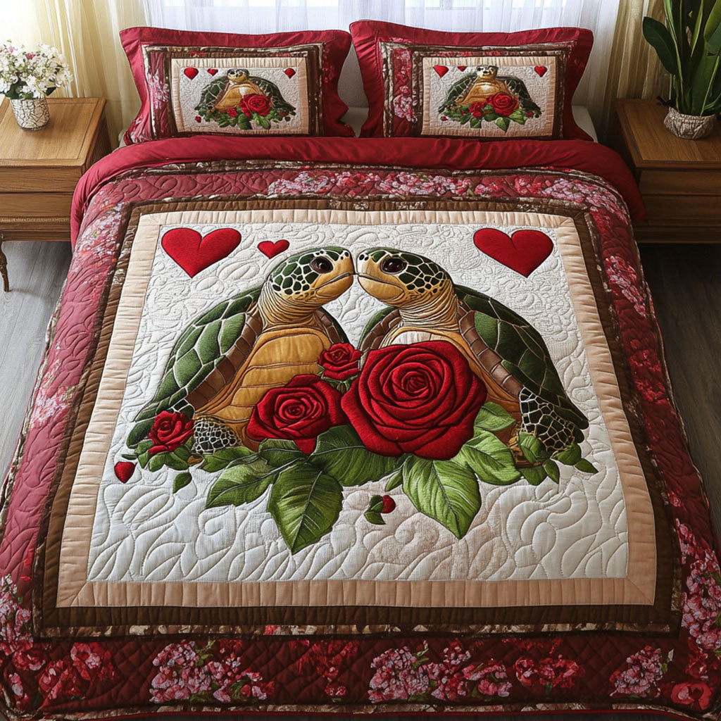 Timeless Love 3-Piece Quilted Bedding Set NCU0NT2649 – Vantique
