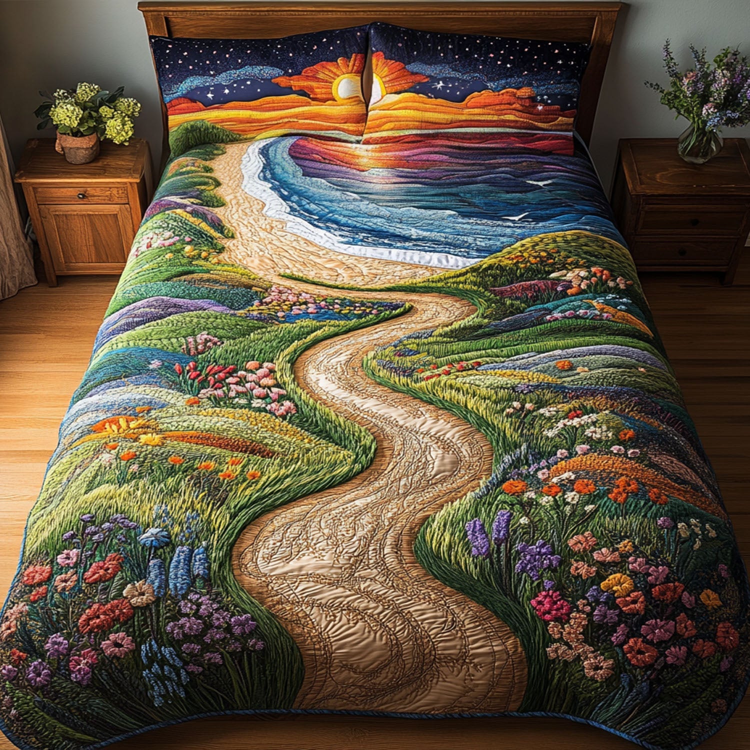 Tranquil Riverway 3-Piece Quilted Bedding Set NCU0PT4294 – Vantique