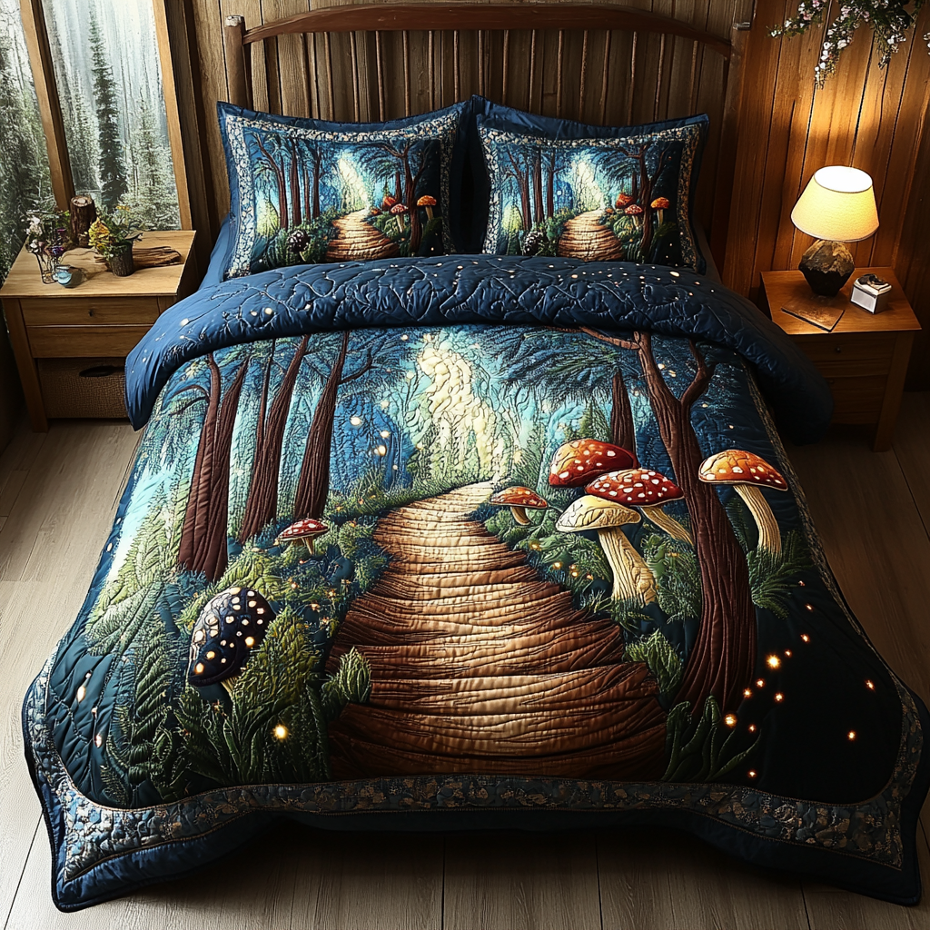 Tranquil Trail 3-Piece Quilted Bedding Set NCU0VL2421 – Vantique