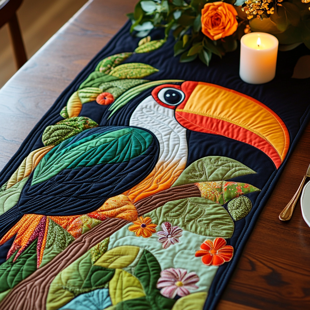 Tropical Charm Quilted Table Runner NCU0VH5272 – Vantique