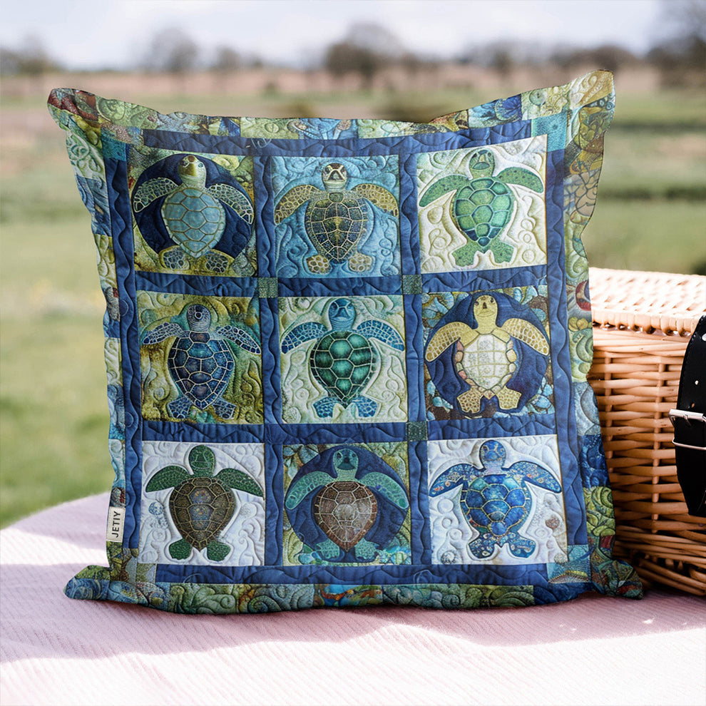 Turtle Tide Quilted Pillow Case NCU0TL636 – Vantique