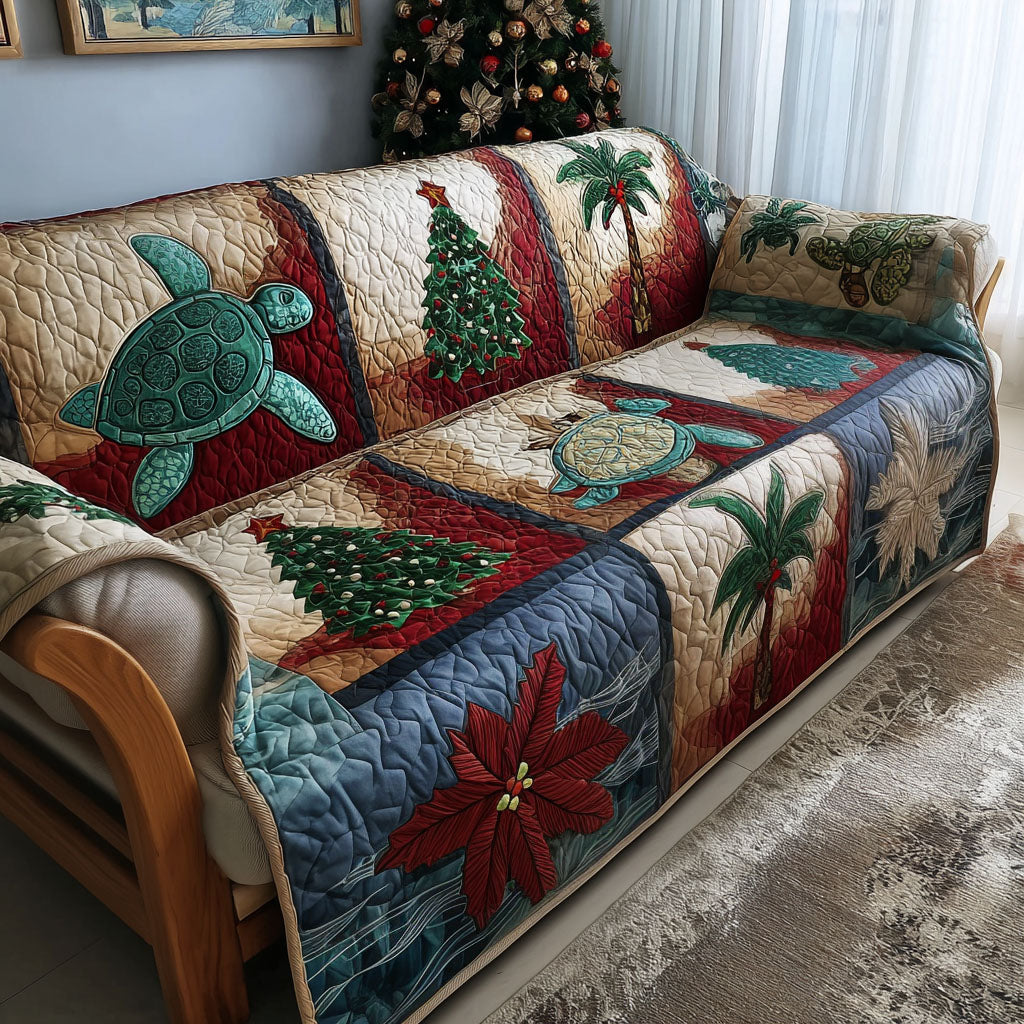 Turtle Wonderland Shore Quilted Sofa Cover NCU0PT10710 – Vantique