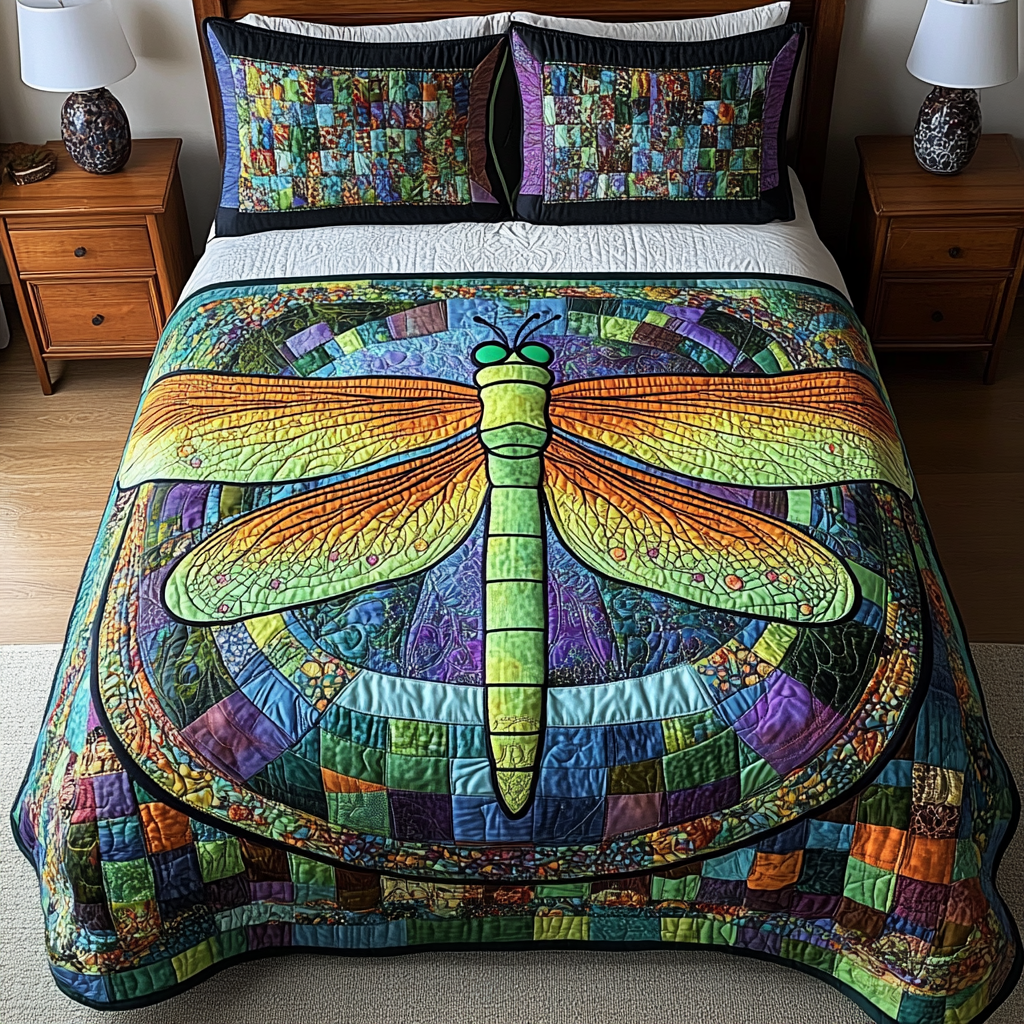 Twilight Glider 3-Piece Quilted Bedding Set NCU0DK5320 – Vantique