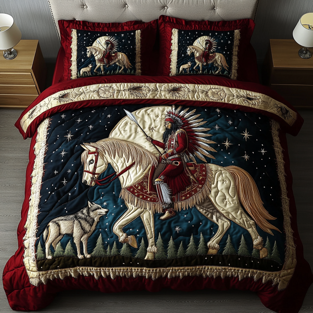 Twilight Journey 3-Piece Quilted Bedding Set NCU0DK3817 – Vantique