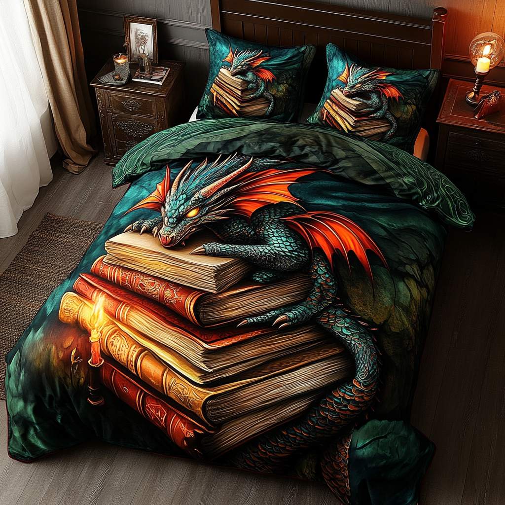 Twilight Keeper 3-Piece Quilted Bedding Set NCU0VL1287 – Vantique